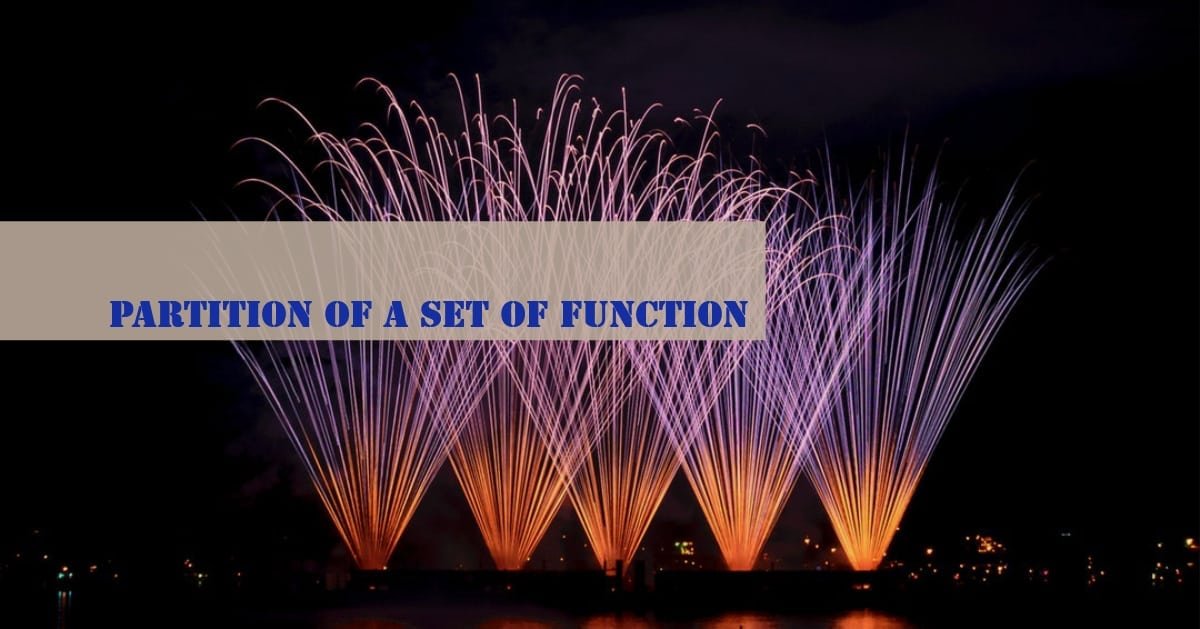 Test of Mathematics Solution Subjective 55 - Partition of a set of ...