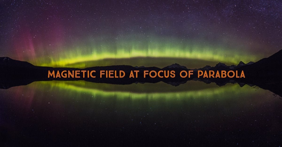 Magnetic Field at Focus of Parabola- Solve and Learn - Cheenta Academy