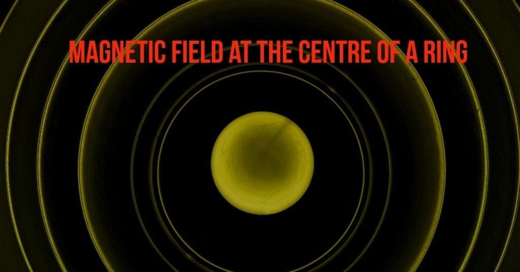 Magnetic Field at the Centre of a Ring - Cheenta