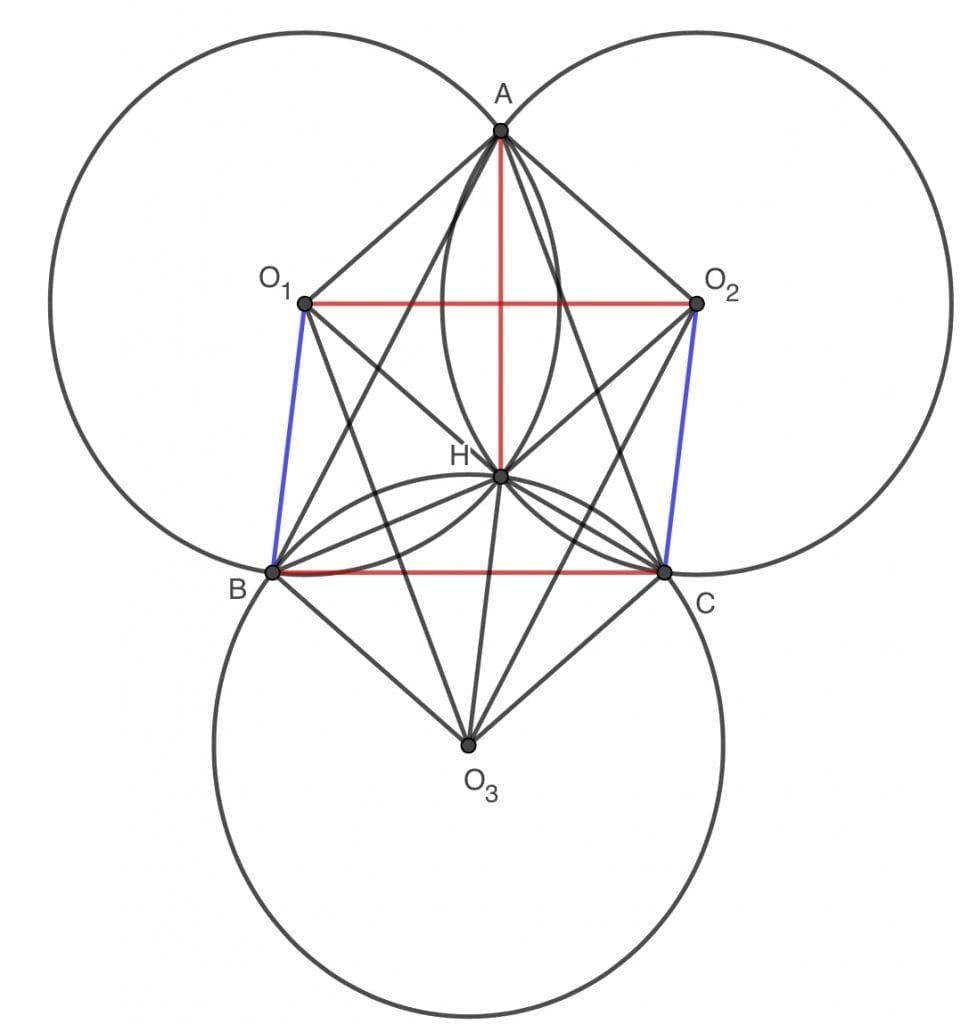 Orthocenter and equal circles - Cheenta