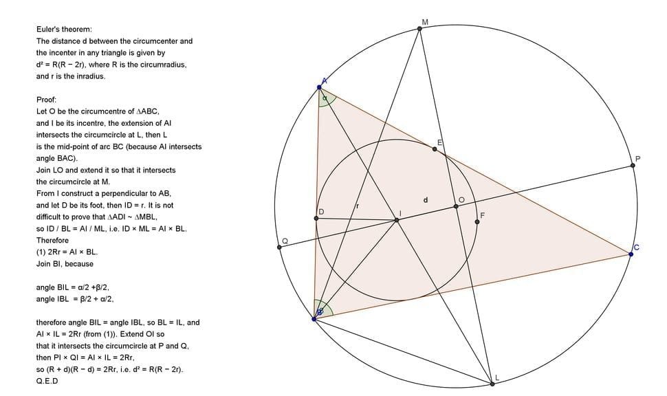 Euler's theorem and an inequality - Cheenta Academy