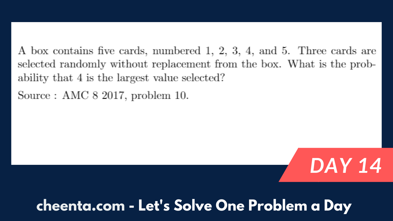 AMC 8 & Mathcounts Problem Resources | One Problem a Day - Cheenta Academy