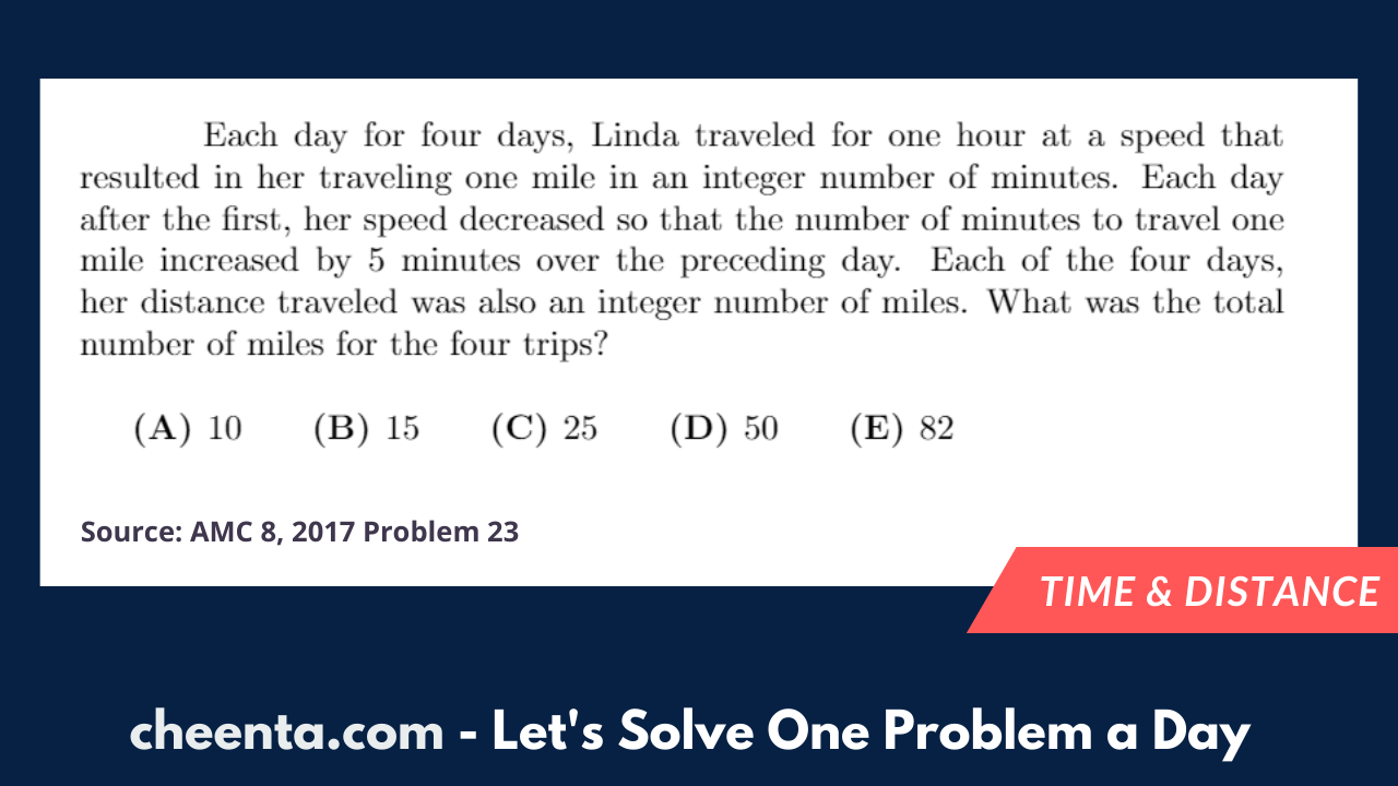 AMC 8 & Mathcounts Problem Resources | One Problem a Day - Cheenta Academy