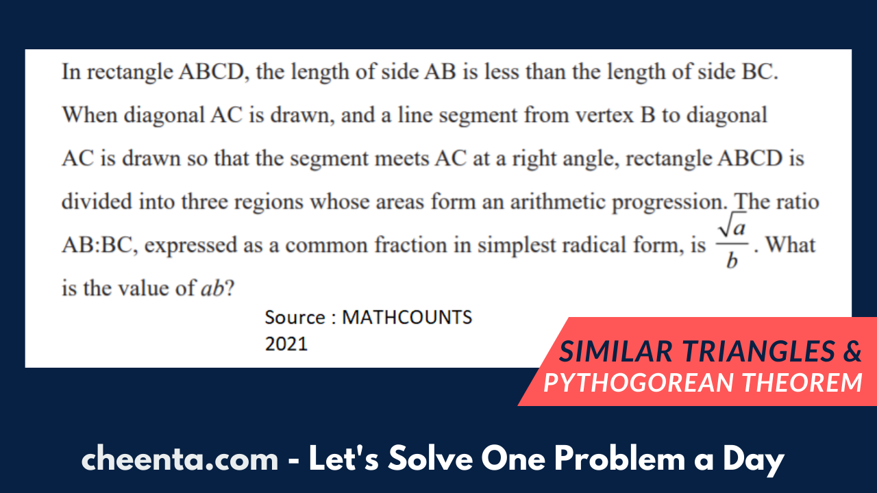 AMC 8 & Mathcounts Problem Resources | One Problem a Day - Cheenta Academy