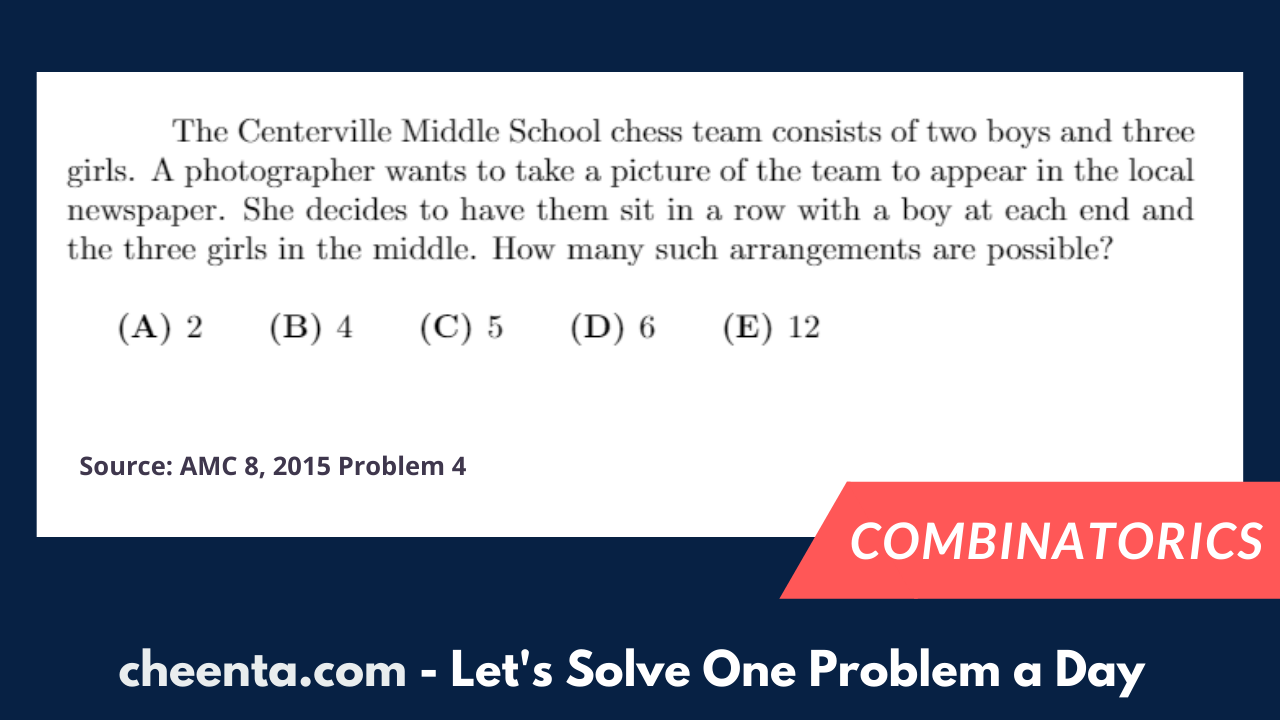 AMC 8 & Mathcounts Problem Resources | One Problem a Day - Cheenta Academy