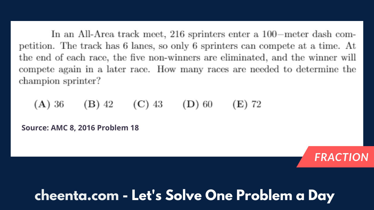 AMC 8 & Mathcounts Problem Resources | One Problem a Day - Cheenta Academy
