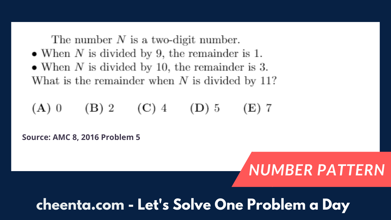 AMC 8 & Mathcounts Problem Resources | One Problem a Day - Cheenta Academy