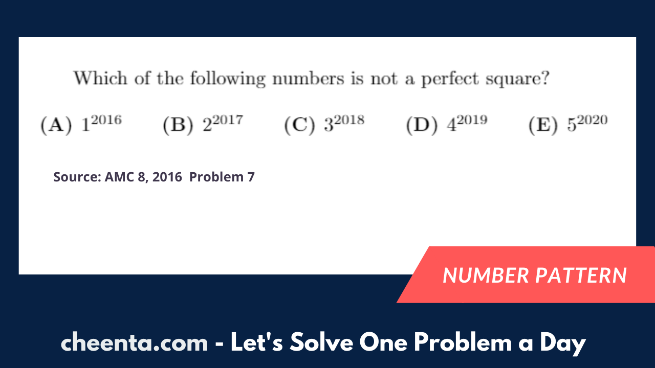 AMC 8 & Mathcounts Problem Resources | One Problem a Day - Cheenta Academy