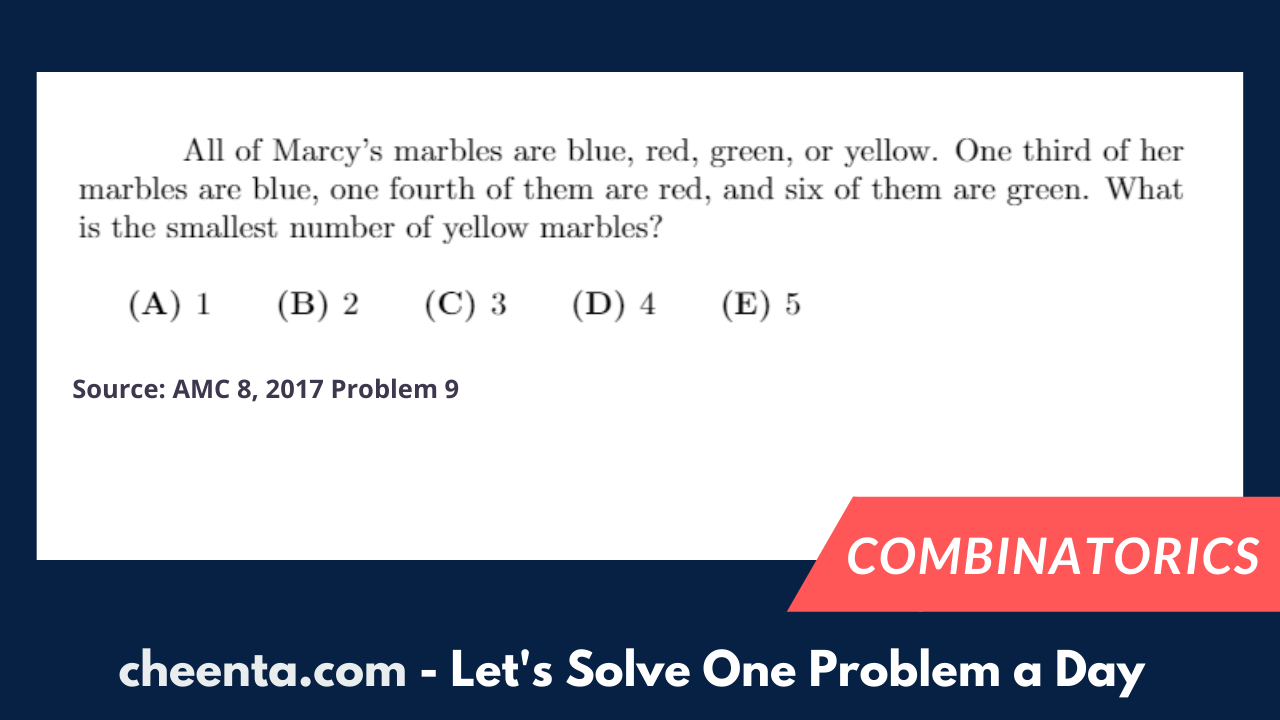 AMC 8 & Mathcounts Problem Resources | One Problem a Day - Cheenta Academy