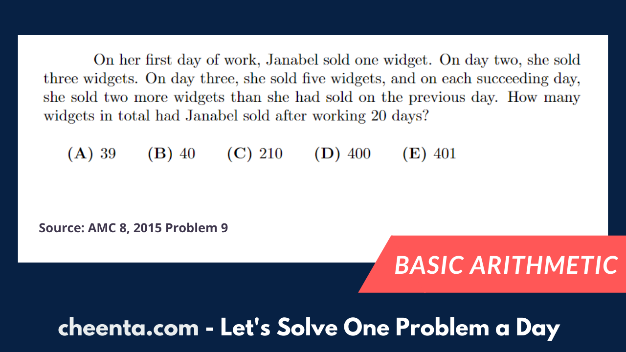 AMC 8 & Mathcounts Problem Resources | One Problem a Day - Cheenta Academy