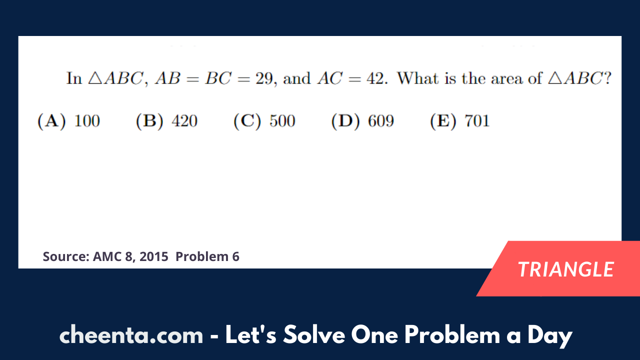 AMC 8 & Mathcounts Problem Resources | One Problem a Day - Cheenta Academy