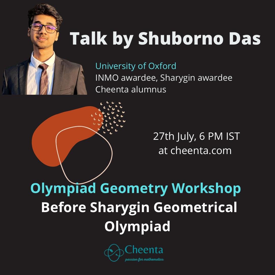 INMO & Sharygin Olympiad Geometry by Shuborno Das - Cheenta Academy