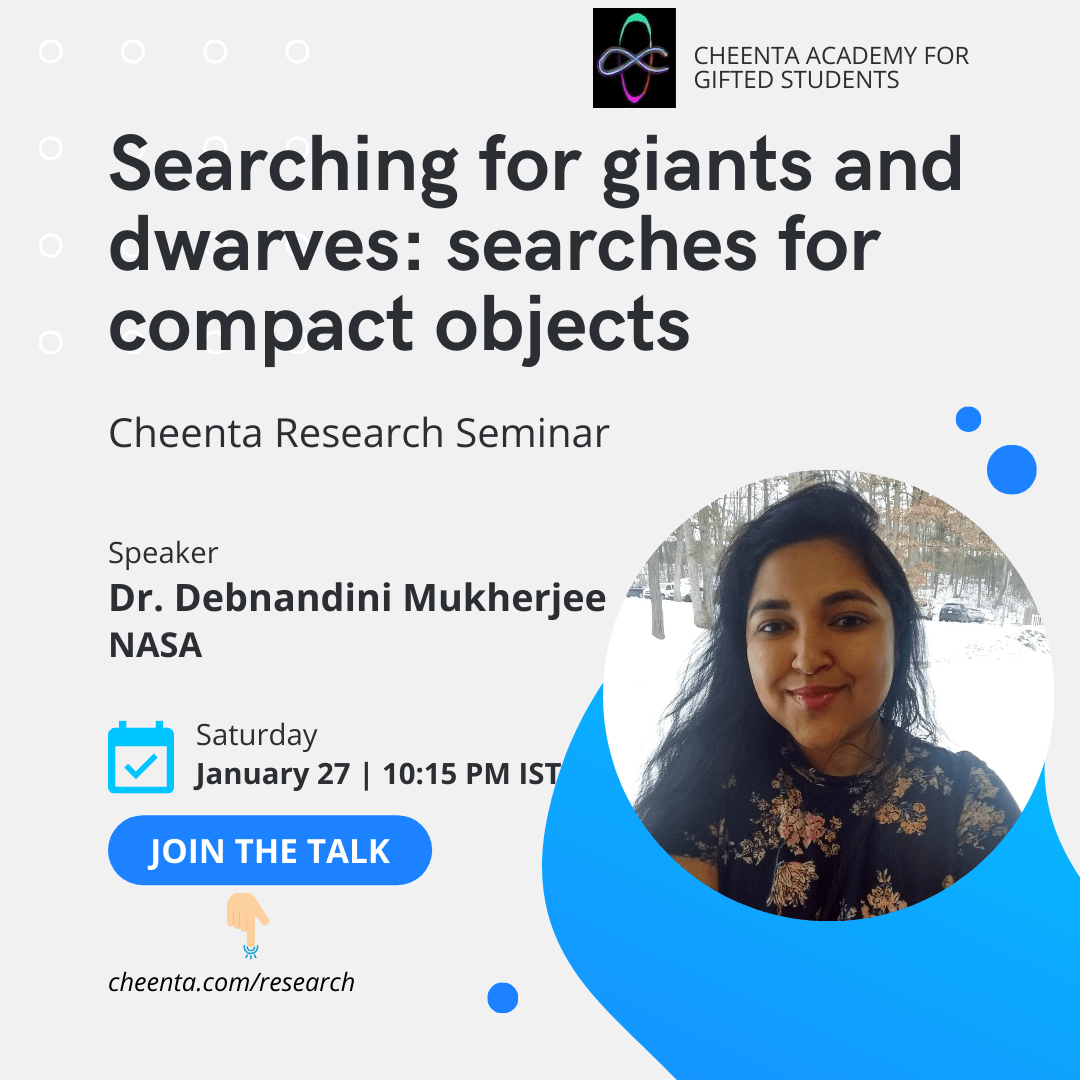 Research Seminar: Searching for giants and dwarves: searches for ...